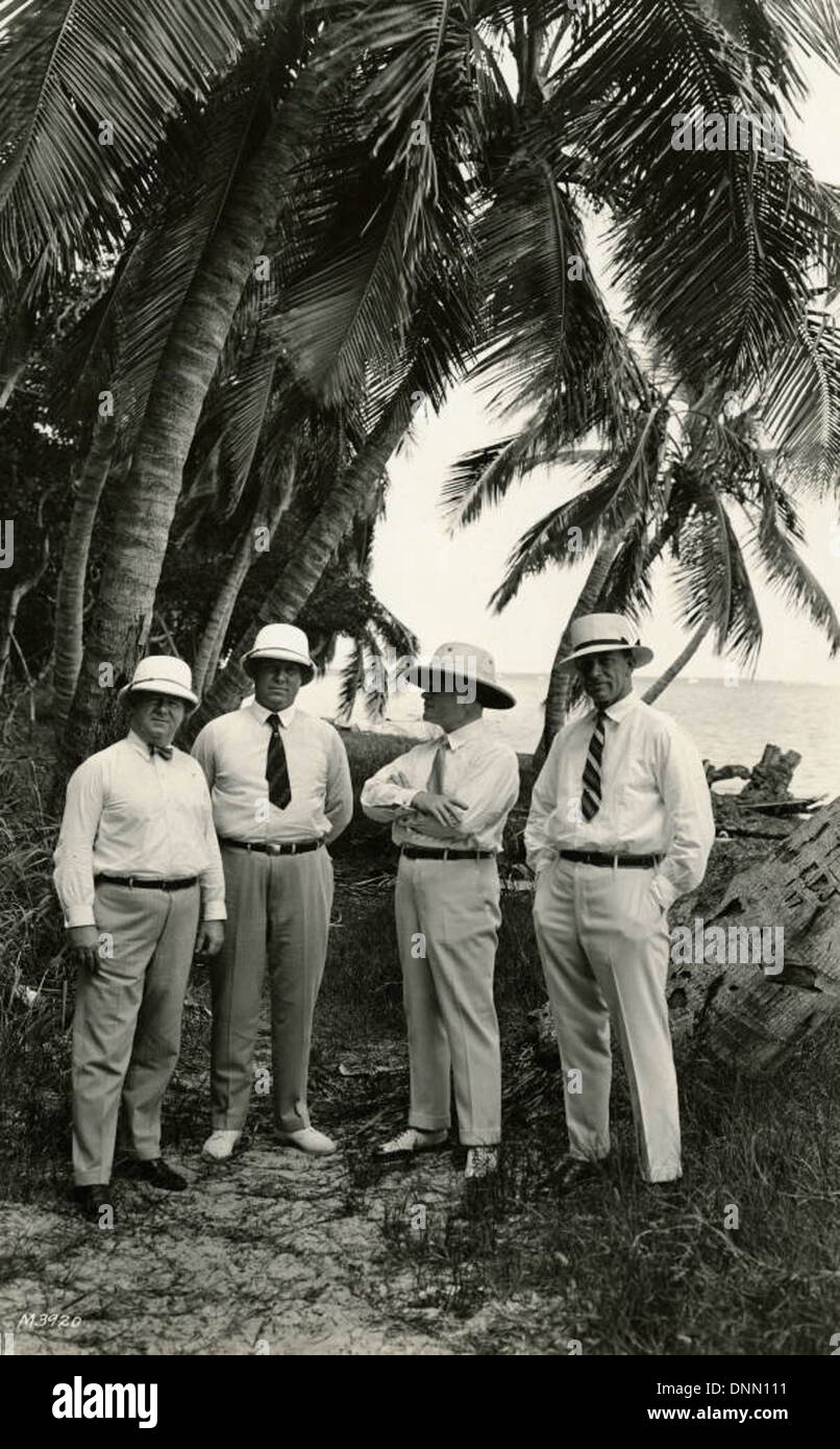 Developer George Merrick, pictured with others in Coral Gables, Florida ...
