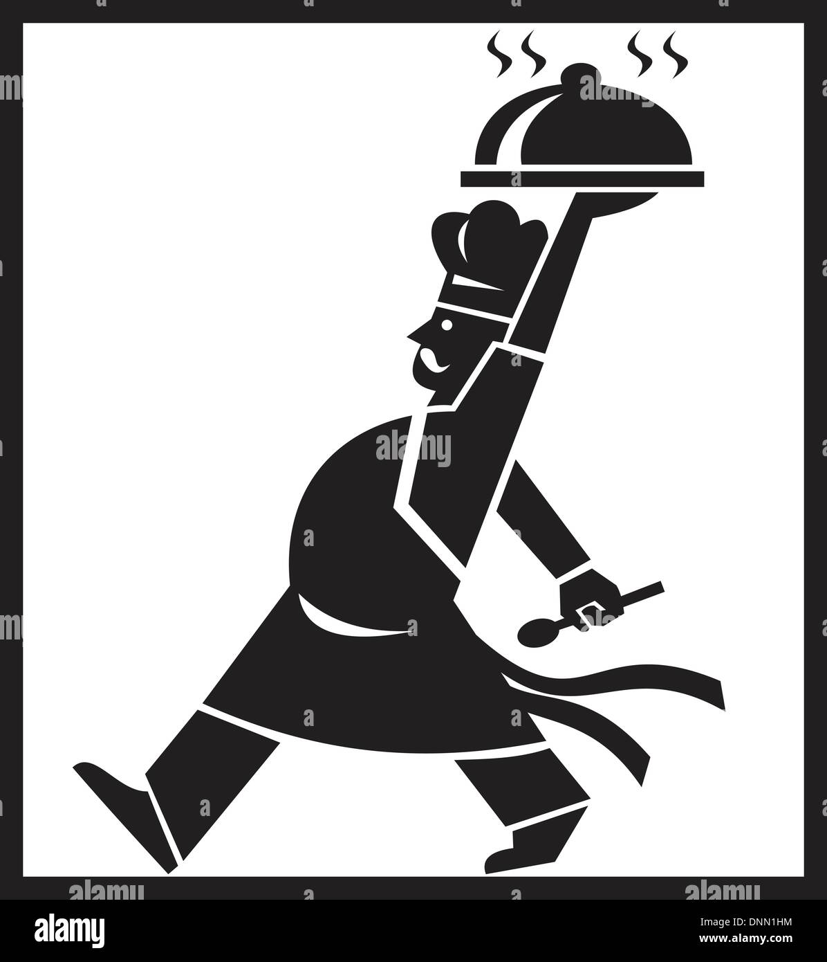 Chef walking Stock Vector Images - Alamy