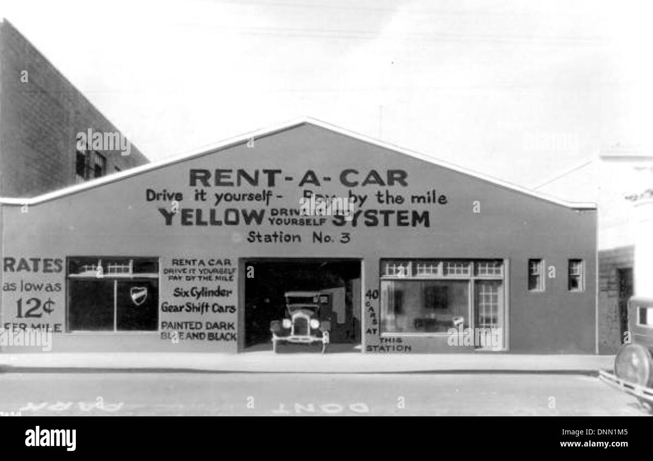 Rental car company Black and White Stock Photos & Images - Alamy