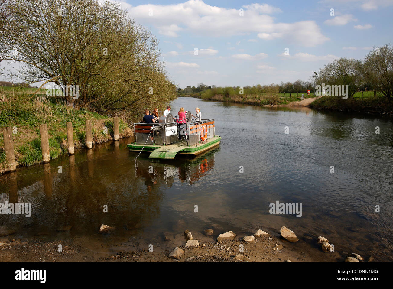 Dorsten, Germany, the Lippefaehre Baldur Stock Photo - Alamy