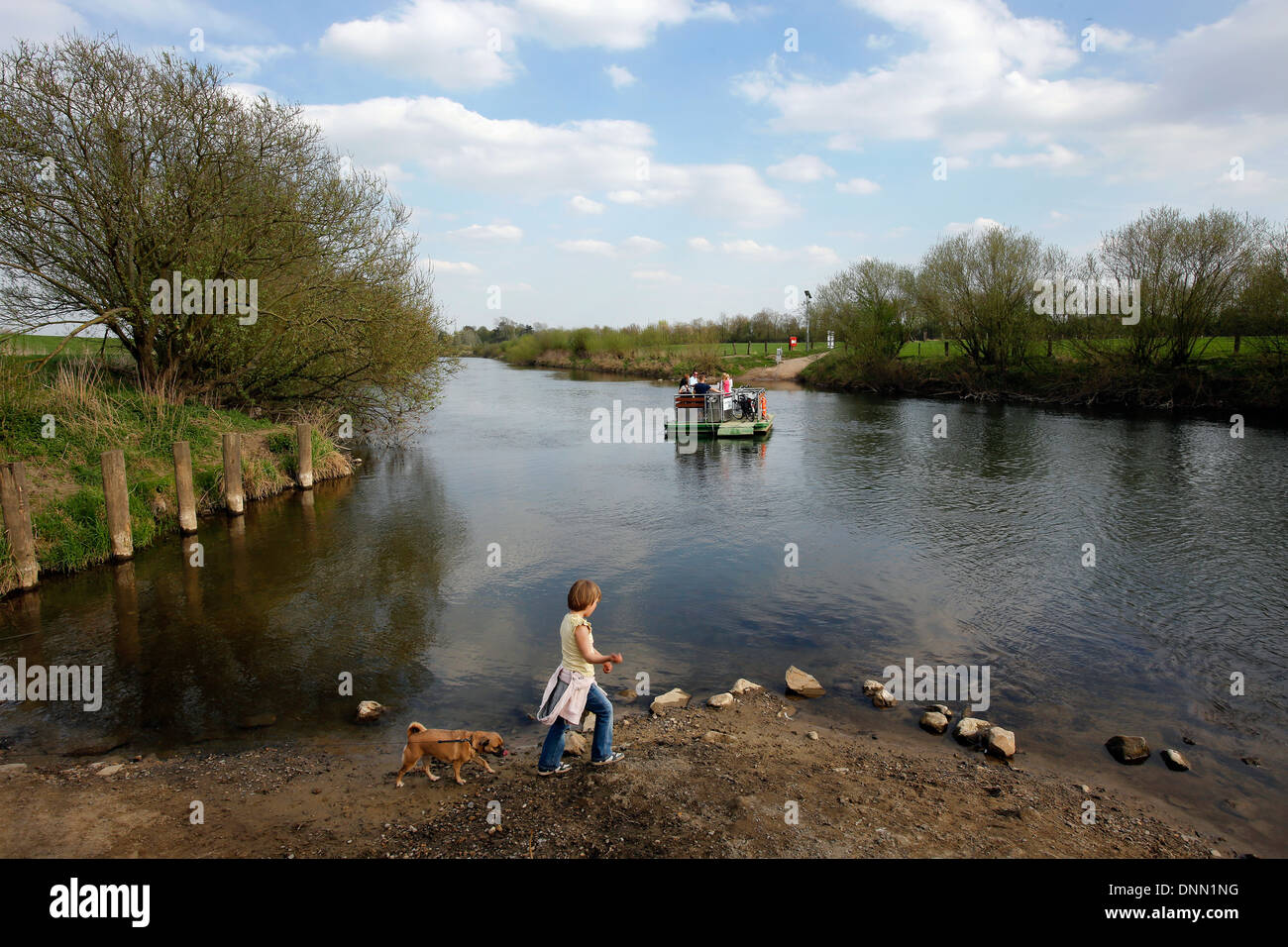 Dorsten, Germany, the Lippefaehre Baldur Stock Photo - Alamy