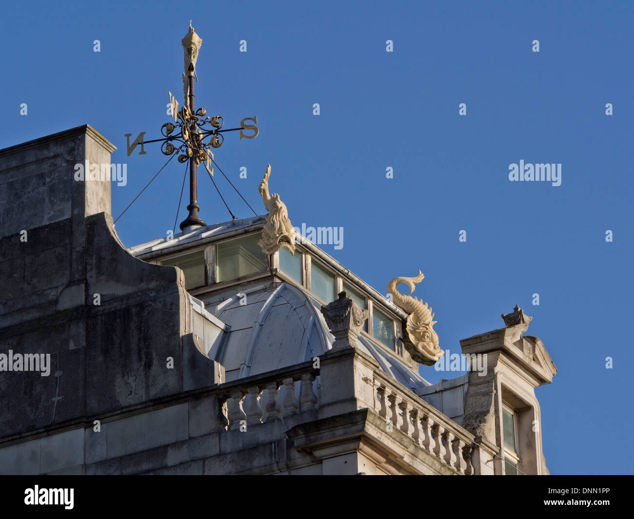 Aspect of Old Billinsgate refurbished fish market building by Thames ...