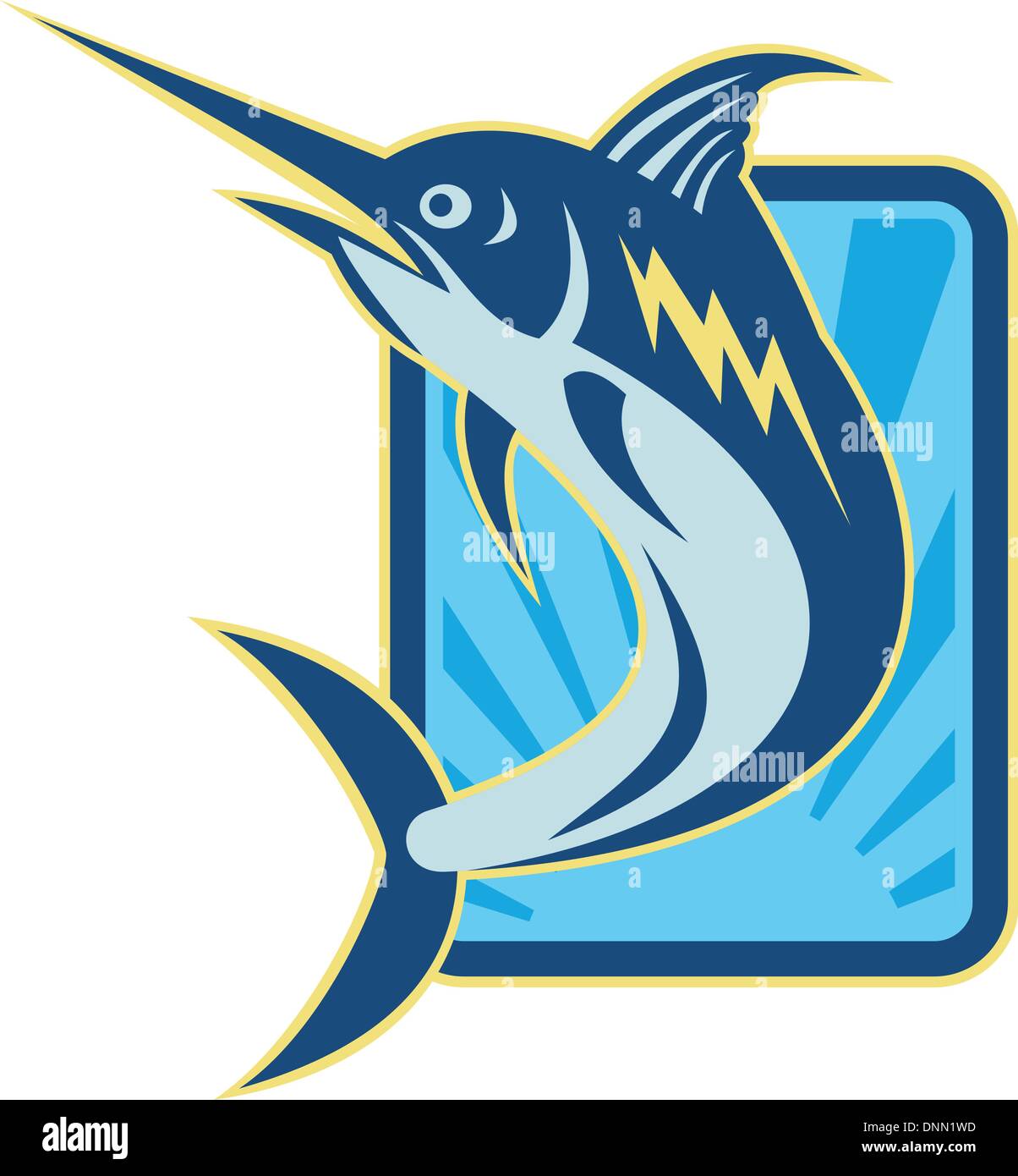 Blue marlin vector vectors hi-res stock photography and images - Alamy