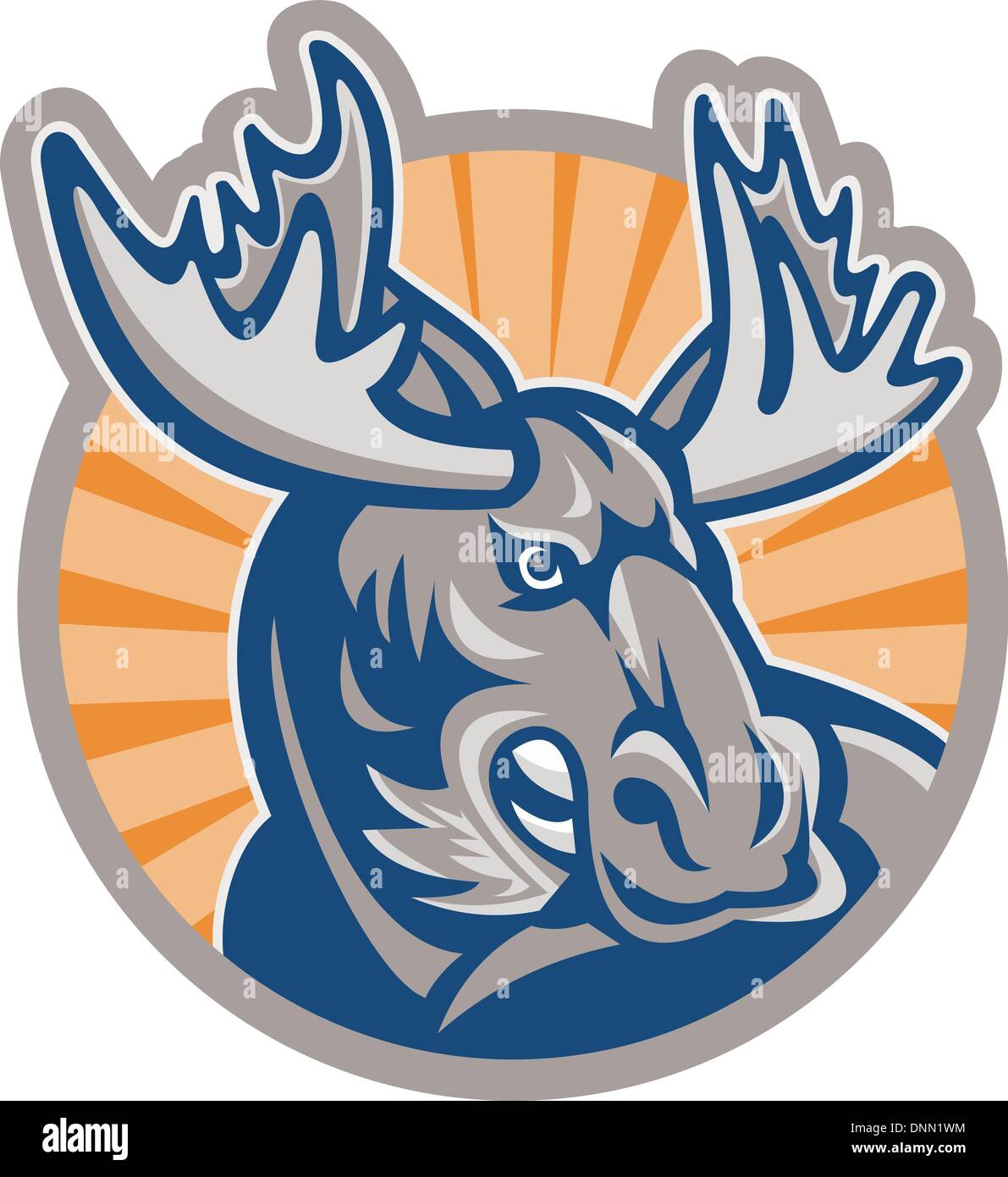 Angry Moose Clipart Black