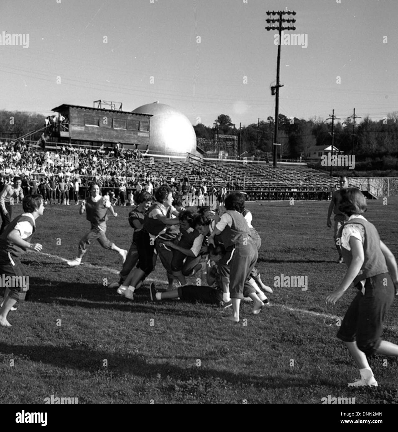 Local football field in Black and White Stock Photos & Images - Alamy