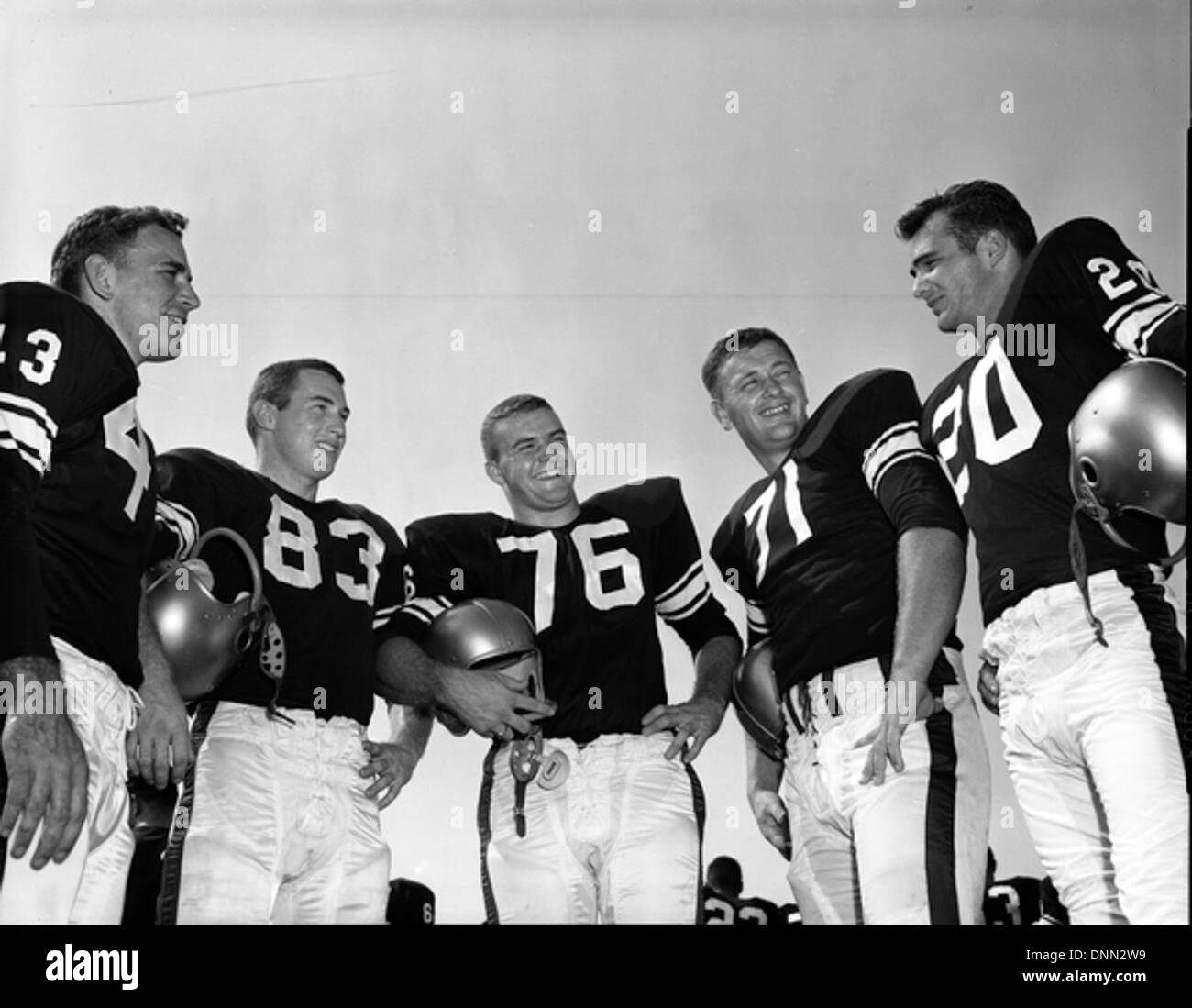 Football players in 1950s hi-res stock photography and images - Alamy