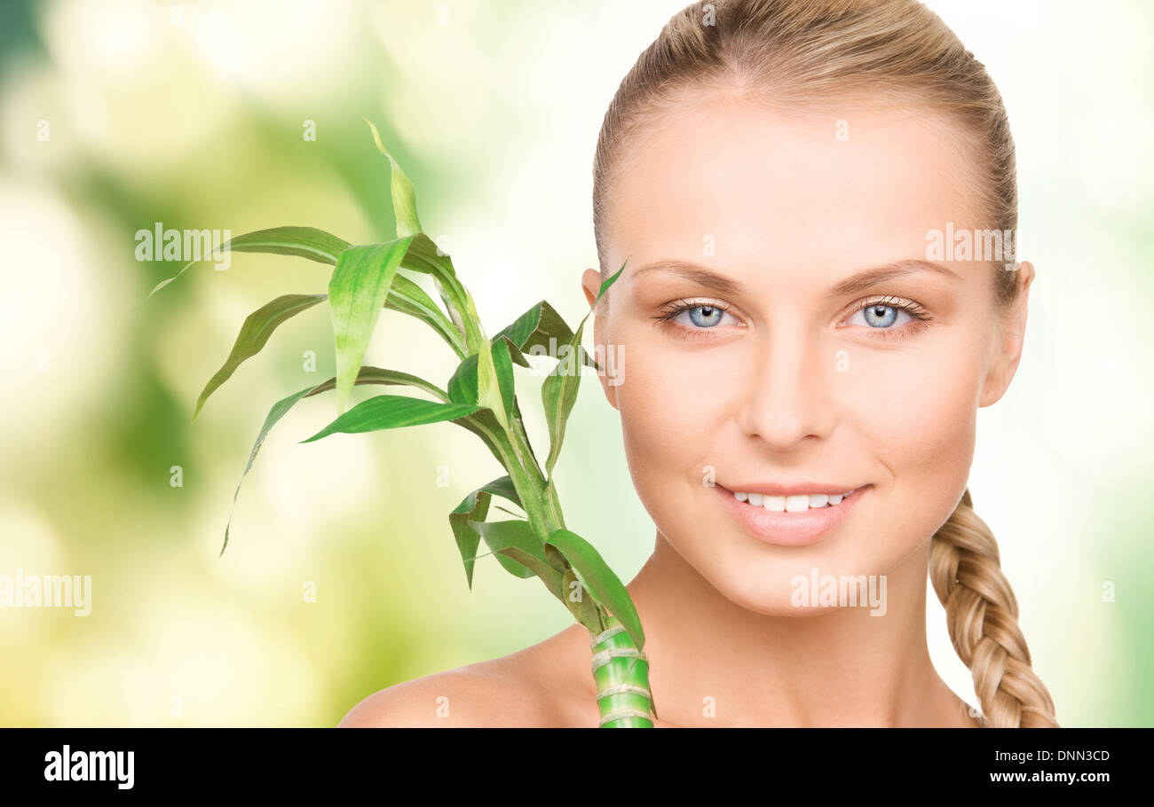 woman with sprout Stock Photo - Alamy