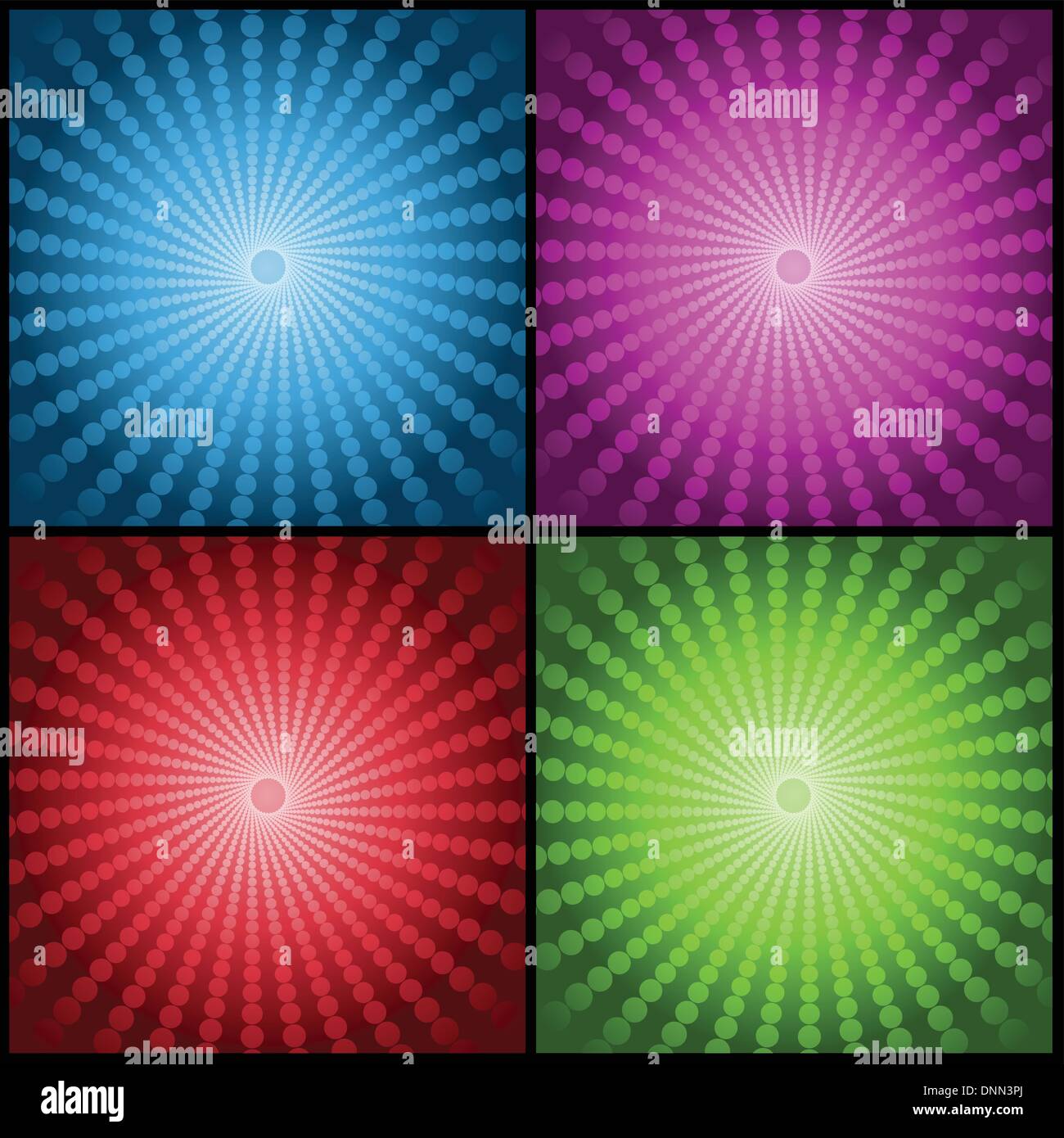 Abstract backgrounds in four bright gradient colours Stock Vector Image ...