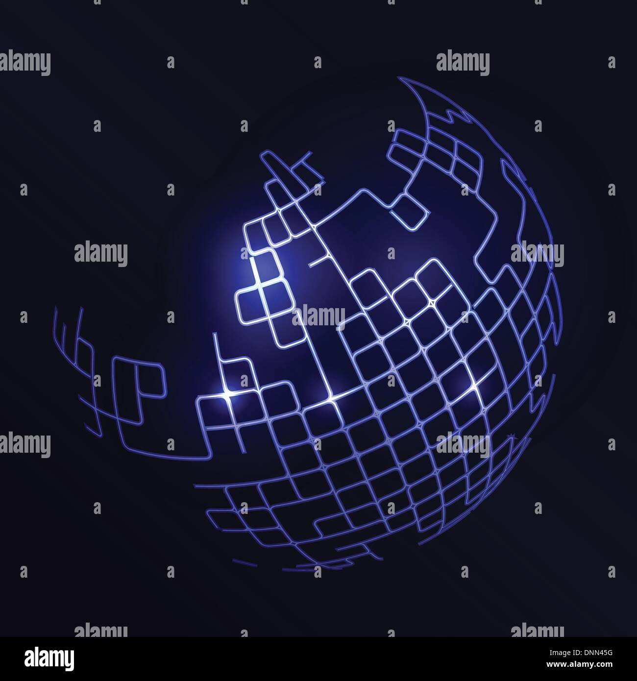 Futuristic background with an abstract globe design Stock Vector Image ...