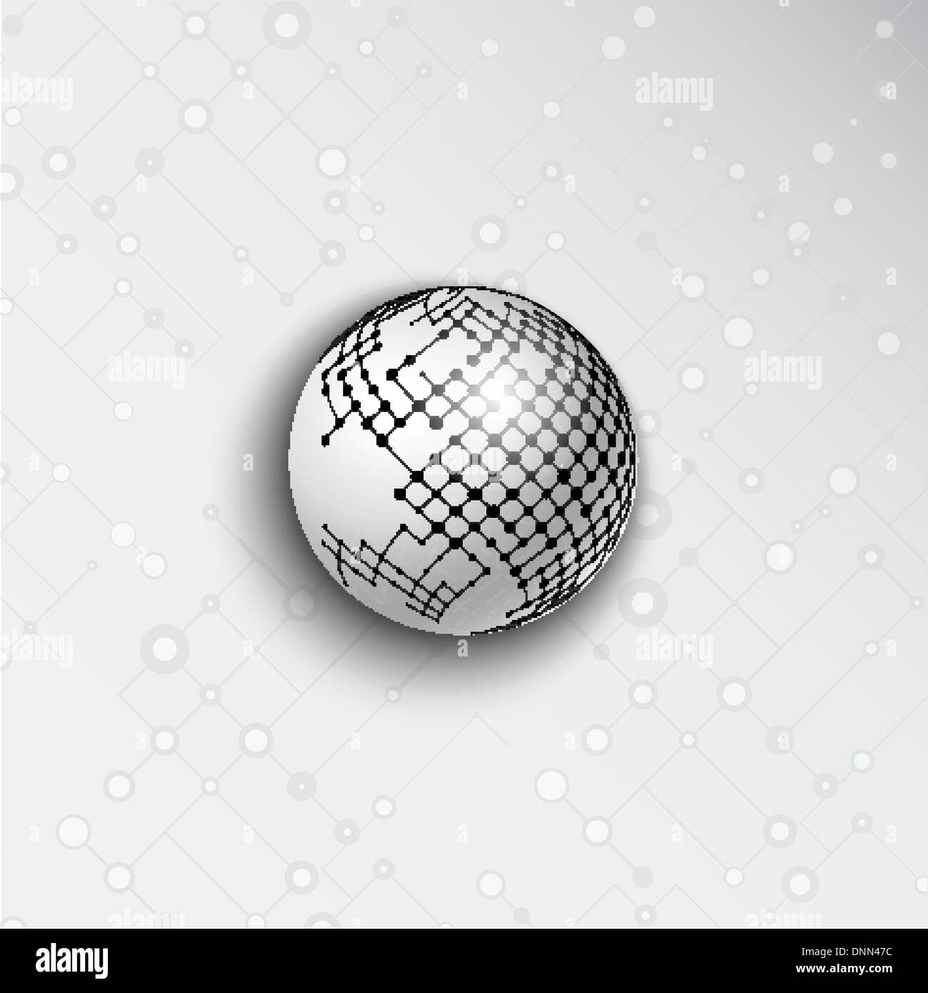 Abstract lattice background with a sphere design Stock Vector Image ...