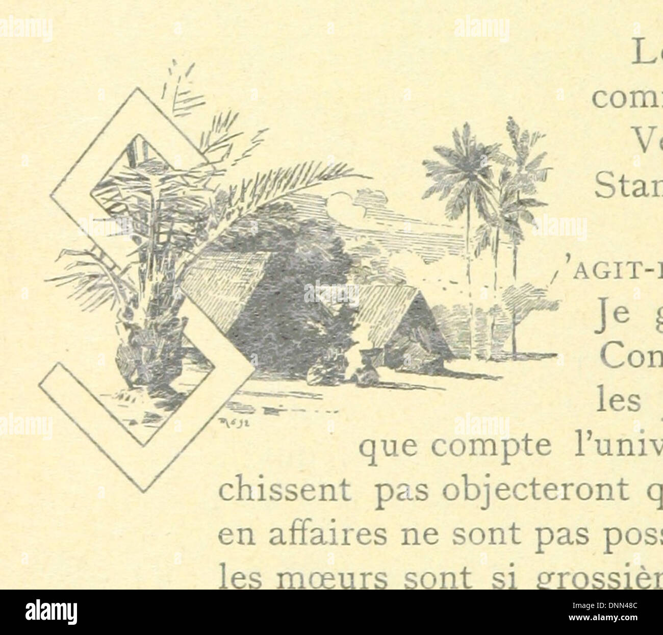 This image from 'Au Congo', published in 1895, illustrates the labor ...