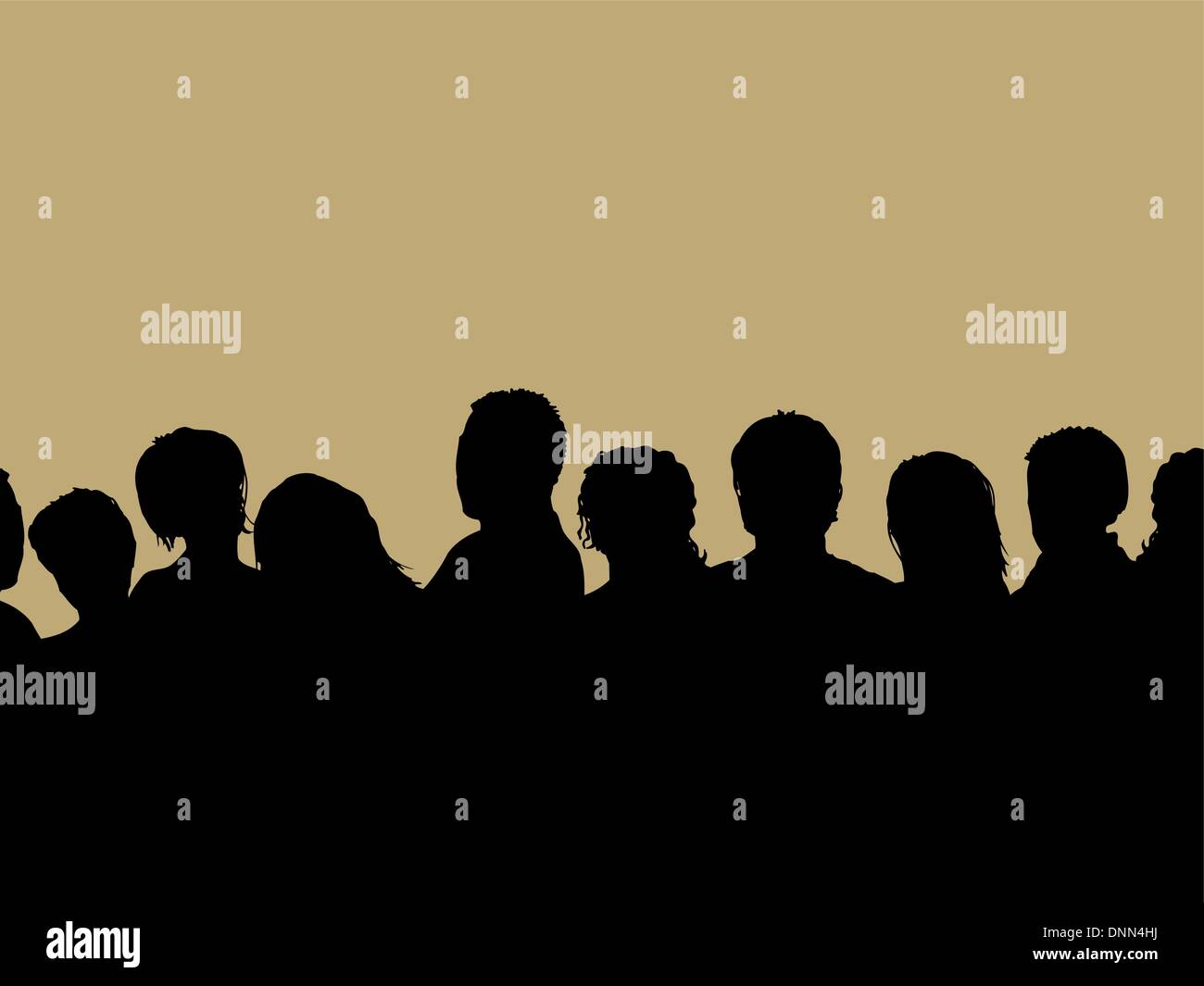 Silhouette of an audience Stock Vector Image & Art - Alamy