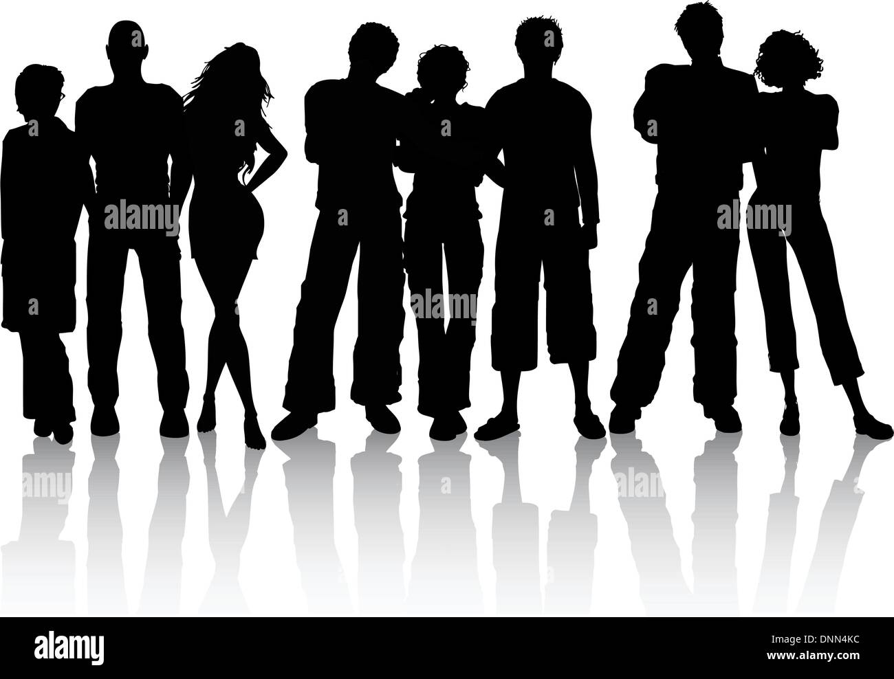 Group of friends Stock Vector Image & Art - Alamy