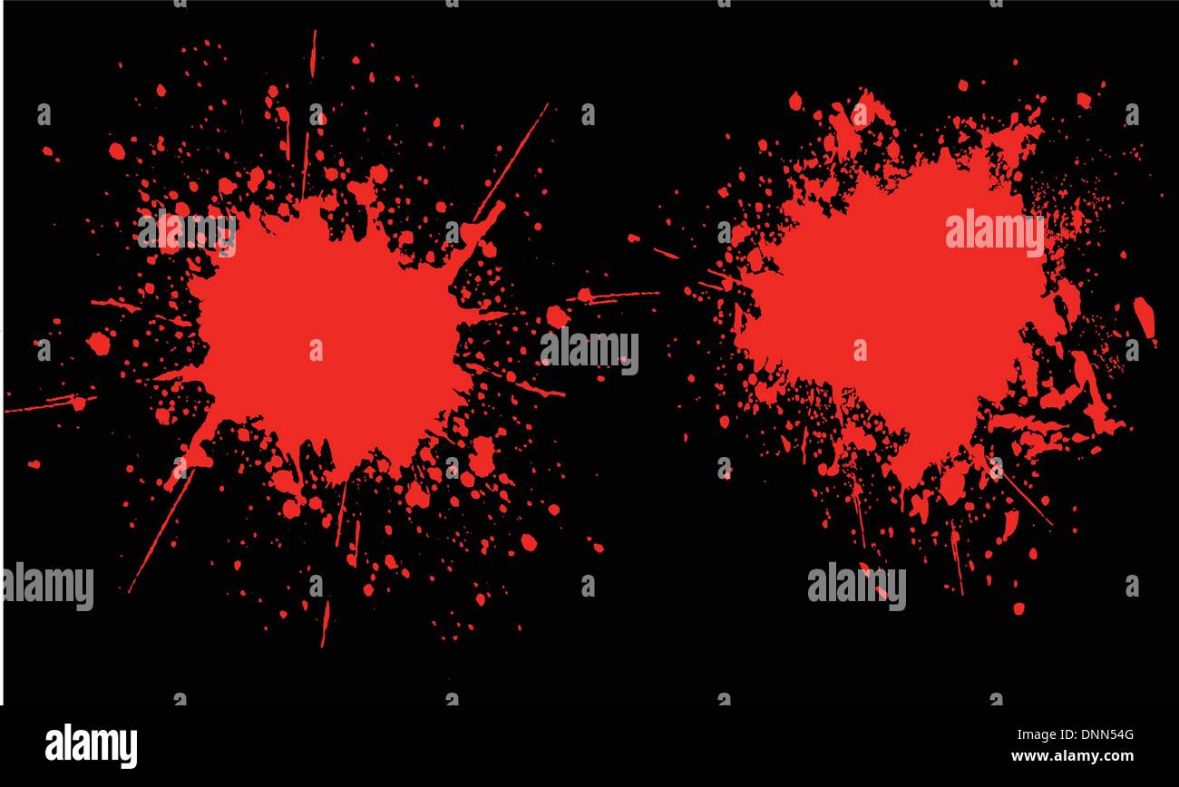 Blood splats on black Stock Vector Image & Art - Alamy