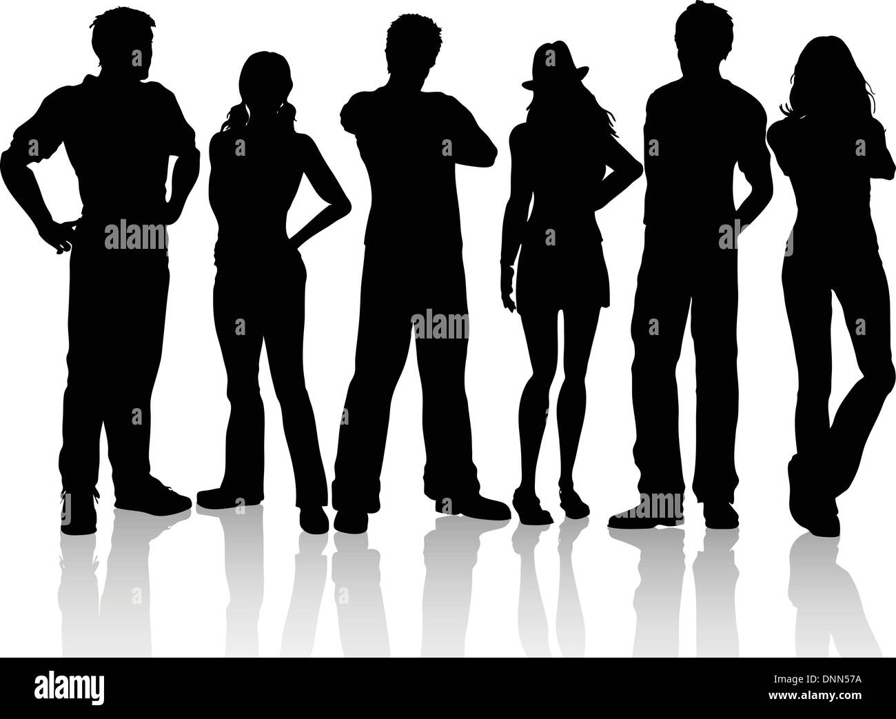 People teens Stock Vector Images - Alamy