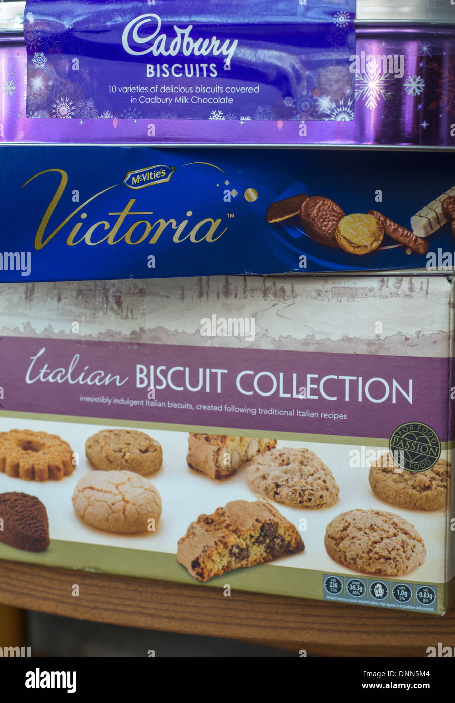Biscuit selection tin hi-res stock photography and images - Alamy