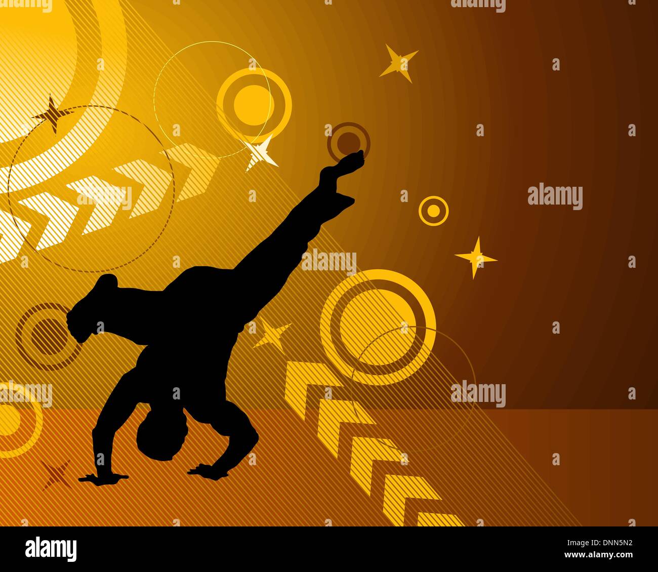Disco dancer. Vector illustration for design use Stock Vector Image ...