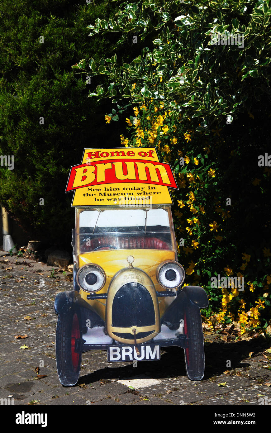 famous TV character Brum in Bourton on the Water, Cotswolds UK Stock ...