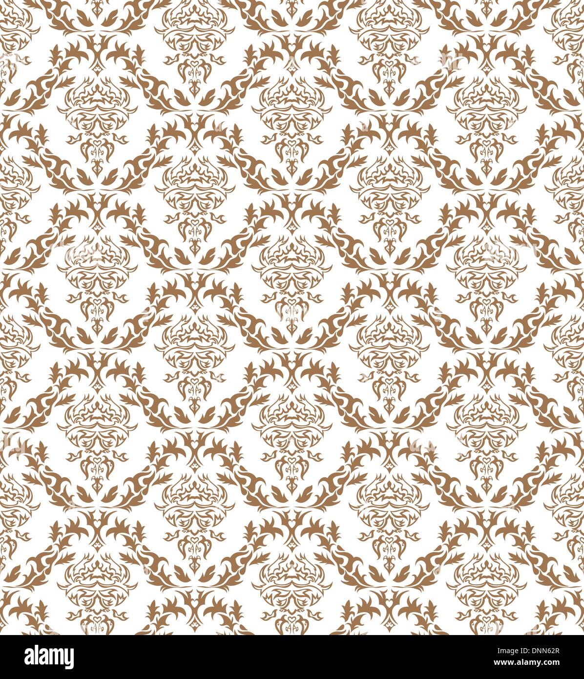Damask seamless vector pattern. For easy making seamless pattern just ...