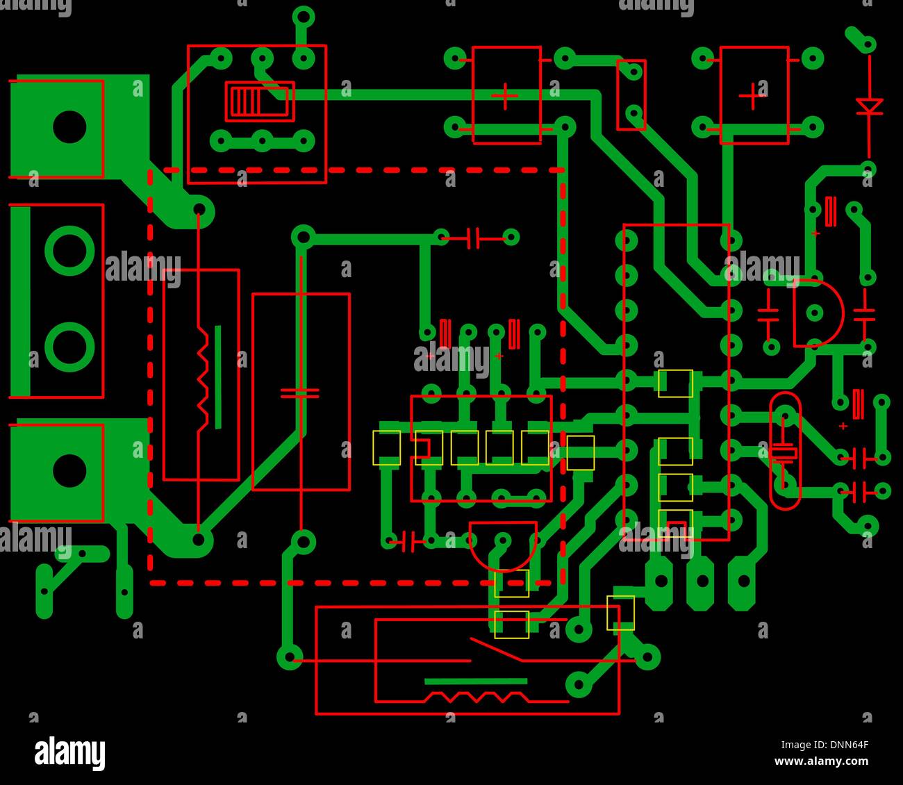 Electric scheme for design use. Vector illustration Stock Vector Image ...