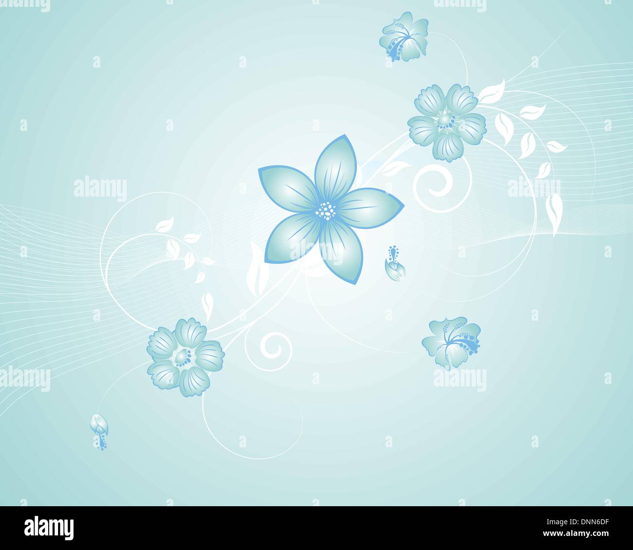 Floral background for design use. Vector illustration Stock Vector ...