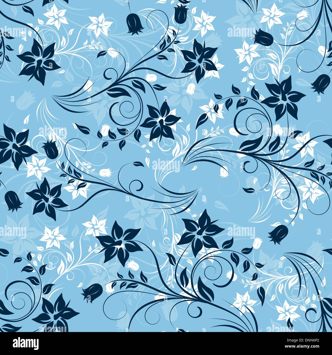 Floral seamless background for yours design usage. For easy making ...