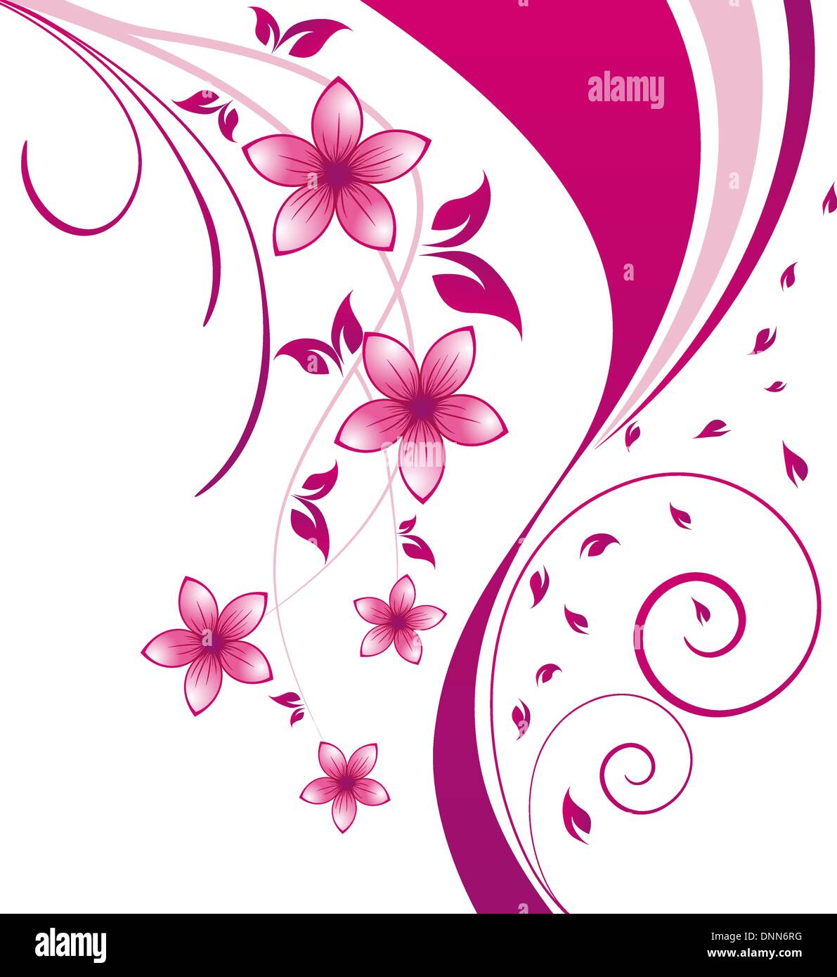 Floral background for design use. Vector illustration Stock Vector ...