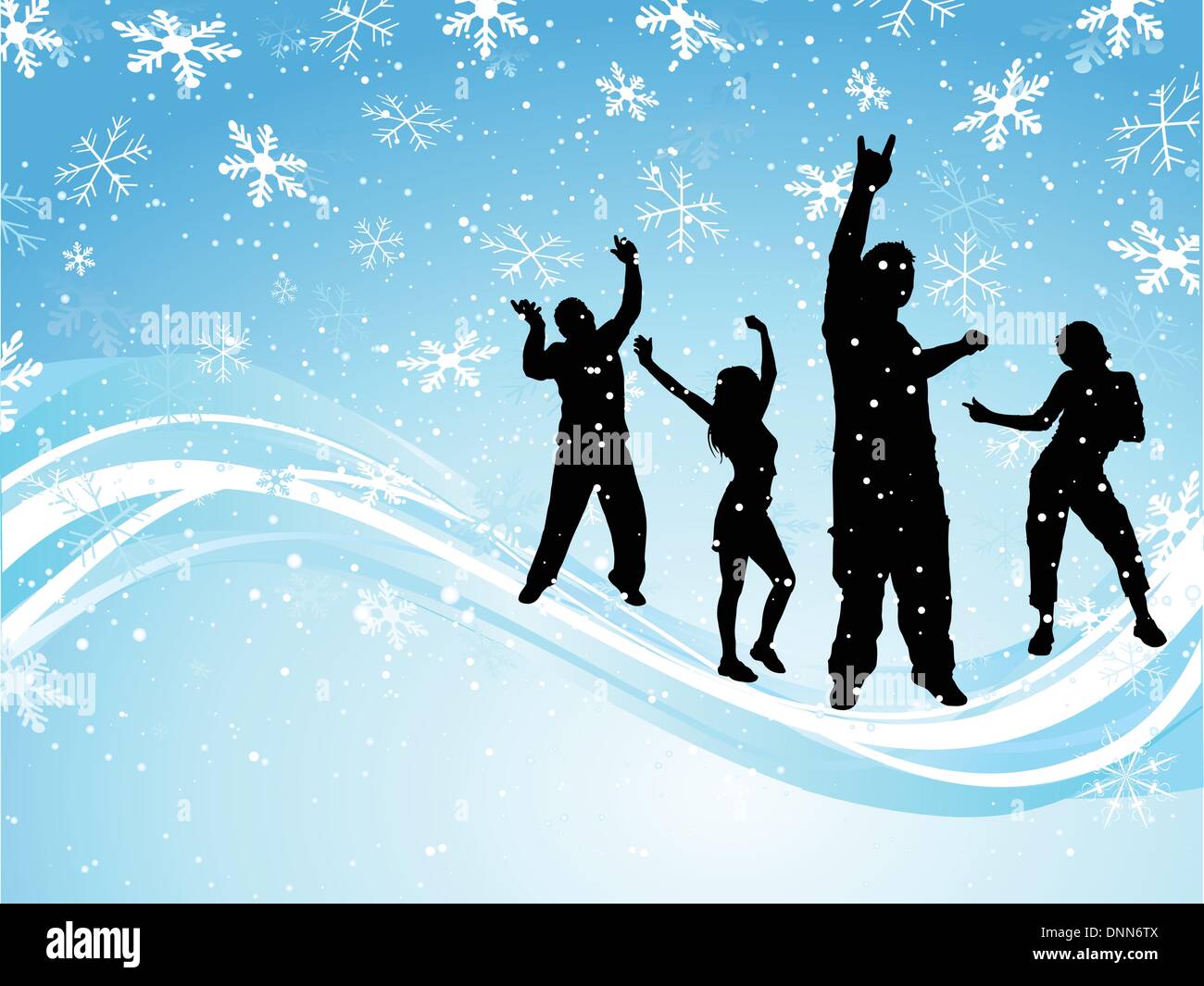 Christmas Party People Background