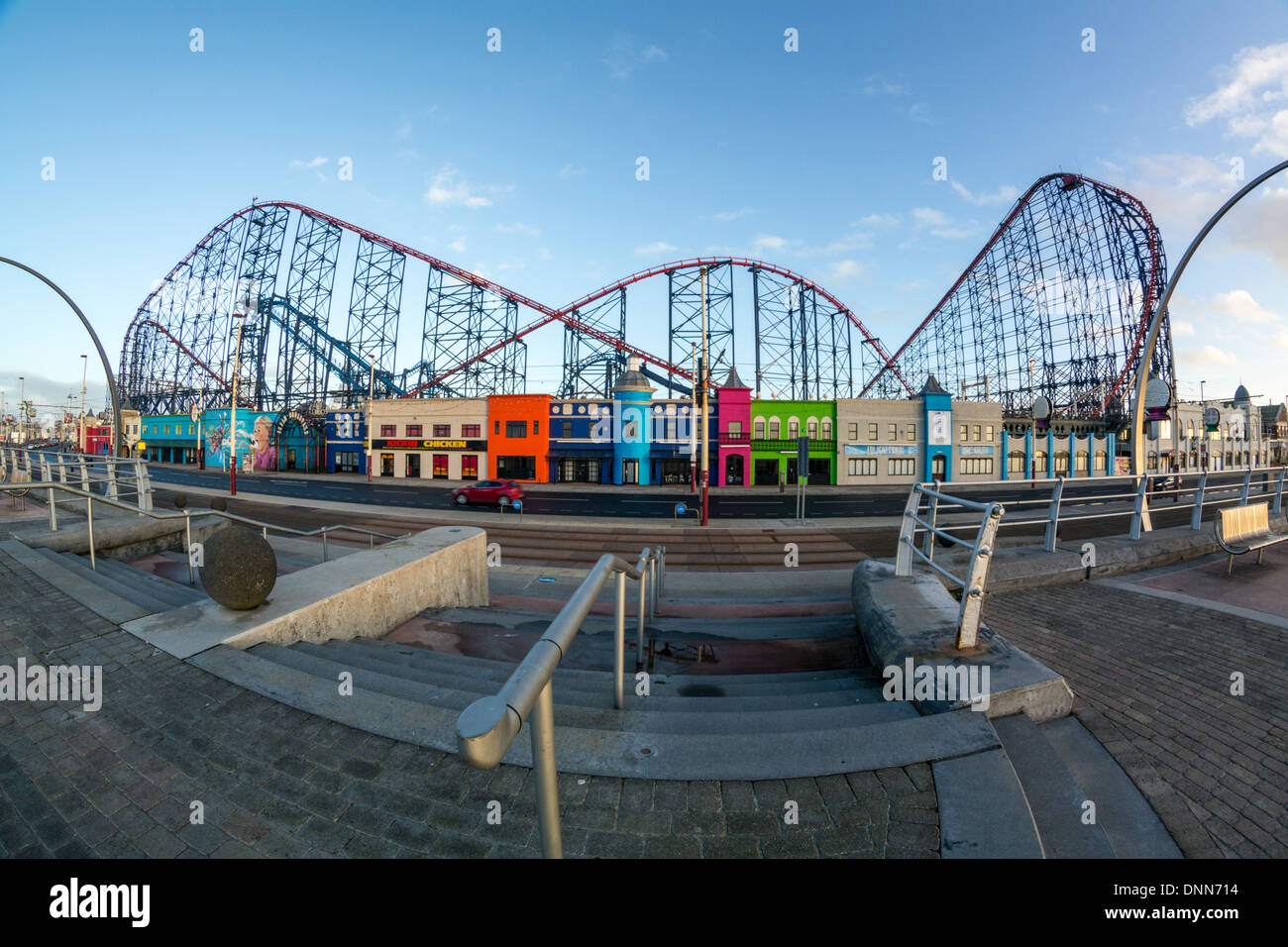 Blackpool funfair park Stock Photo - Alamy