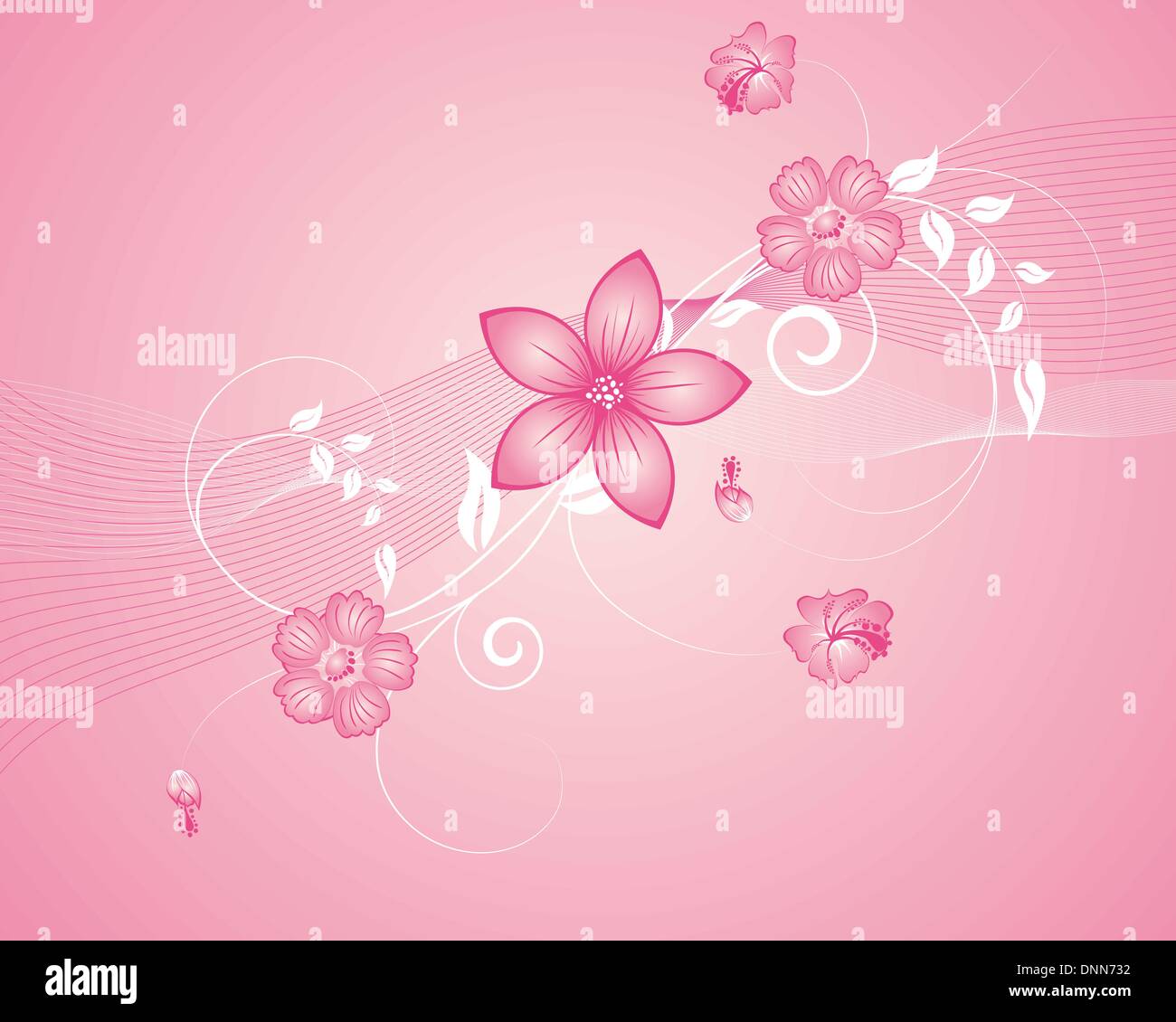 Beautiful floral vector background for design use Stock Vector Image ...