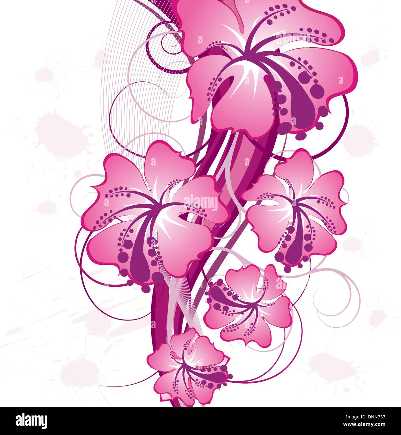 Floral background for design use. Vector illustration Stock Vector ...