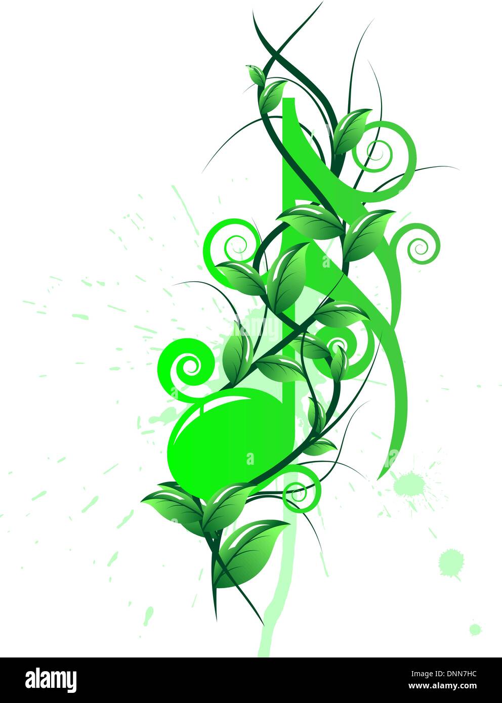 Vector musical notes staff background for design use Stock Vector Image ...