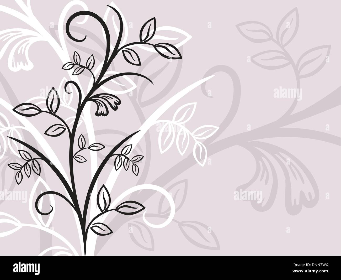 Decorative floral abstract design background Stock Vector Image & Art ...