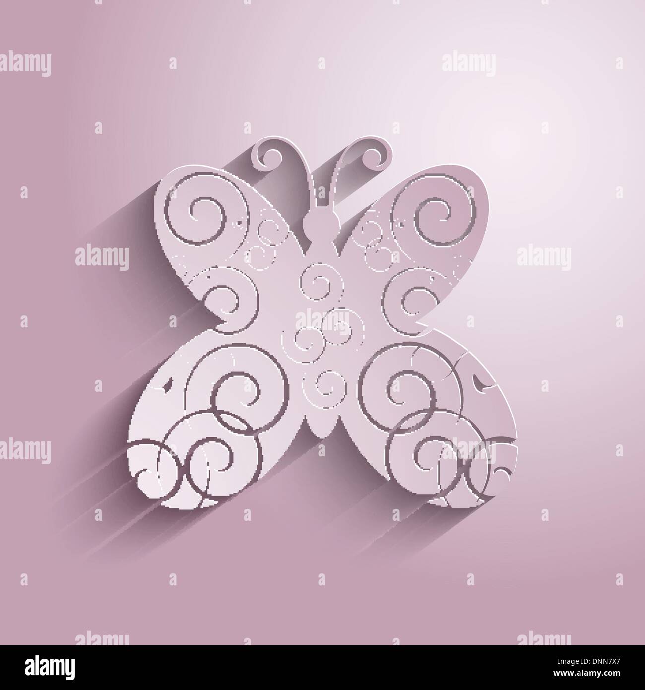 Decorative background with a butterfly design Stock Vector Image & Art ...