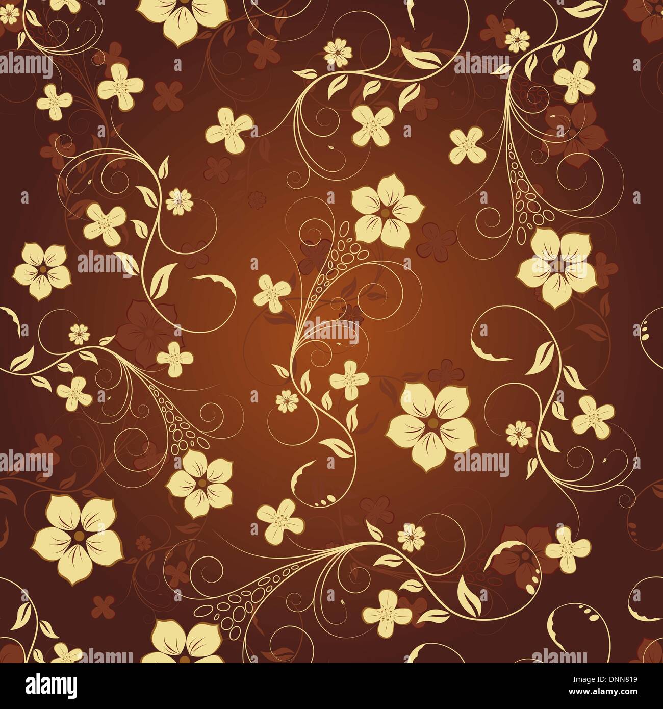 Seamless vector floral background. For easy making seamless pattern ...