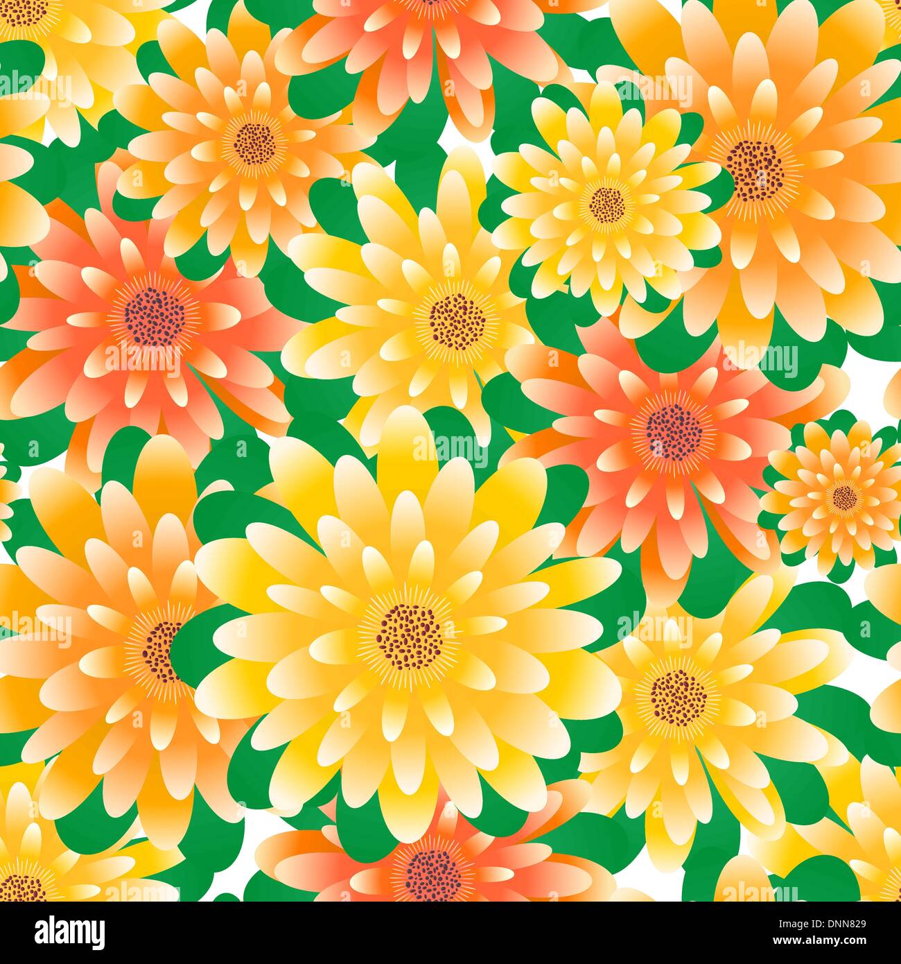 Seamless vector floral background. For easy making seamless pattern ...