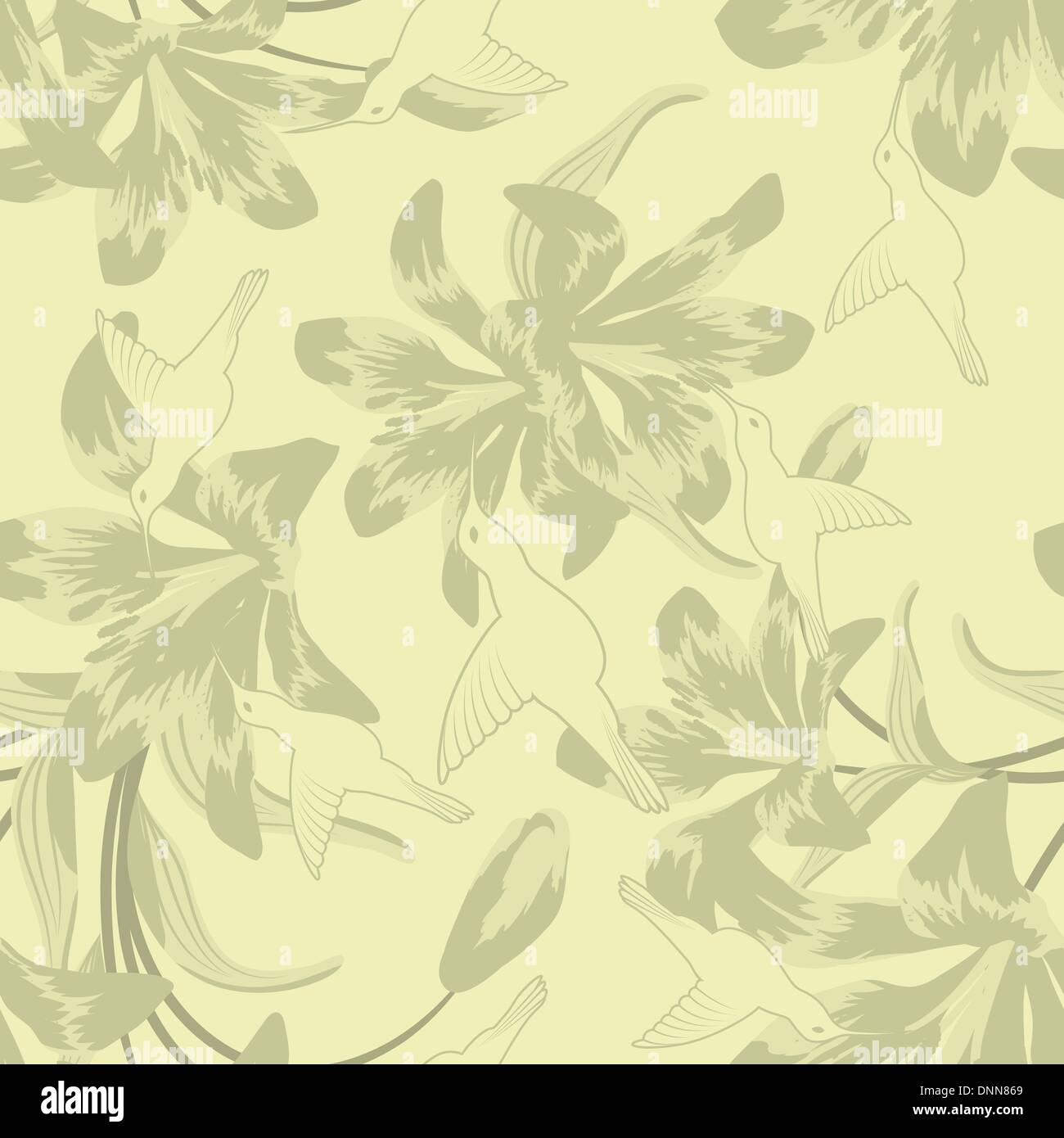 Seamless vector floral pattern. For easy making seamless pattern just ...