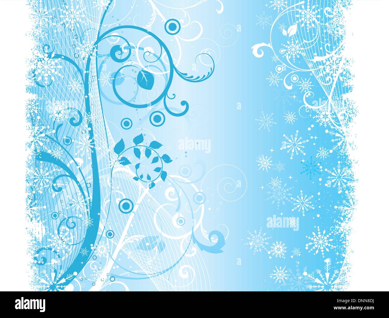 Decorative floral winter grunge background Stock Vector Image & Art - Alamy