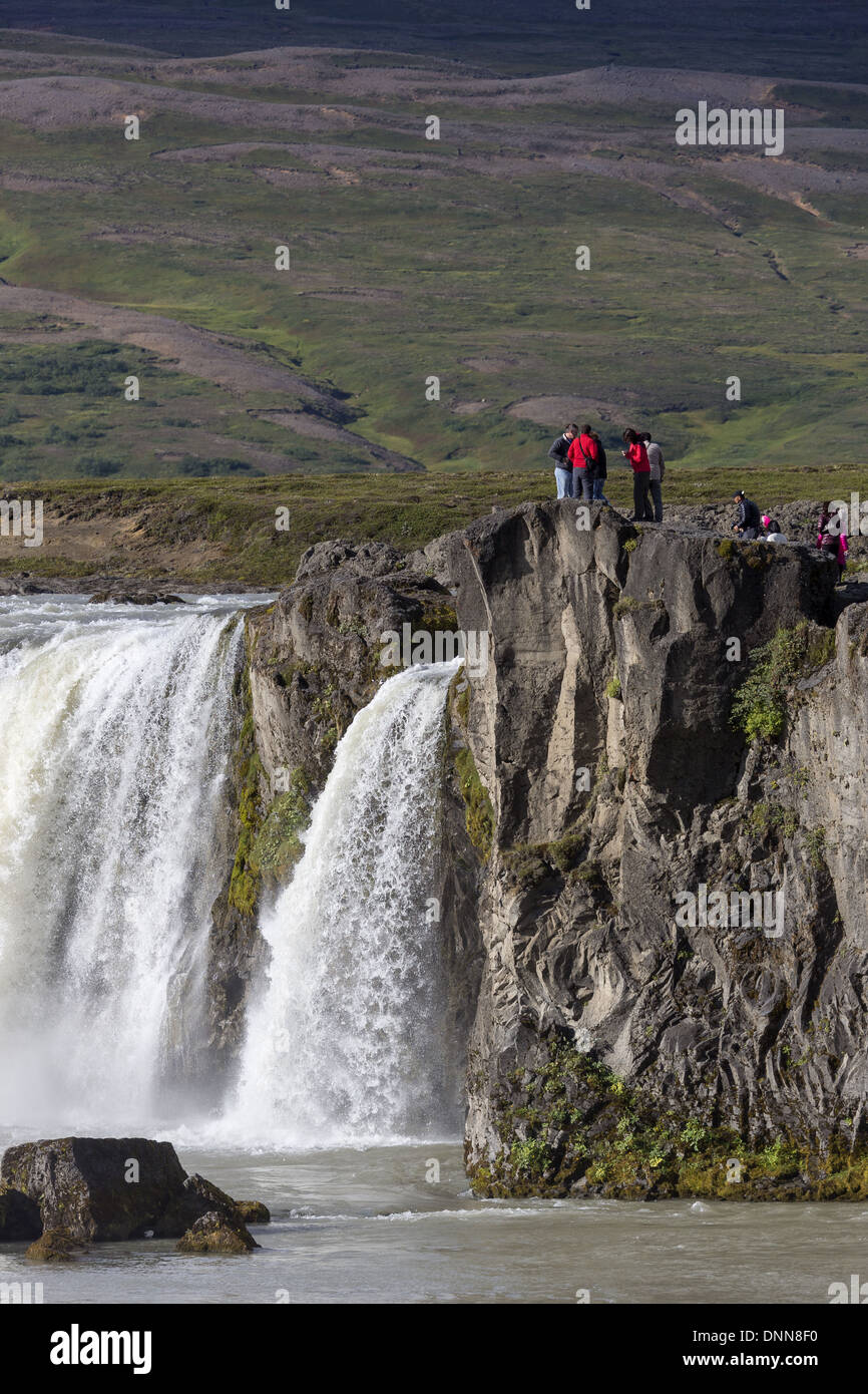 The Godafoss (waterfall of the gods or waterfall of the gods) is one of ...