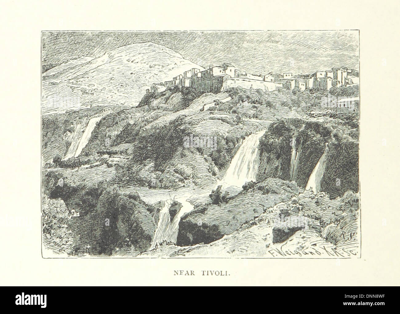 An illustration from Samuel Manning's 'Italian Pictures' depicting the ...