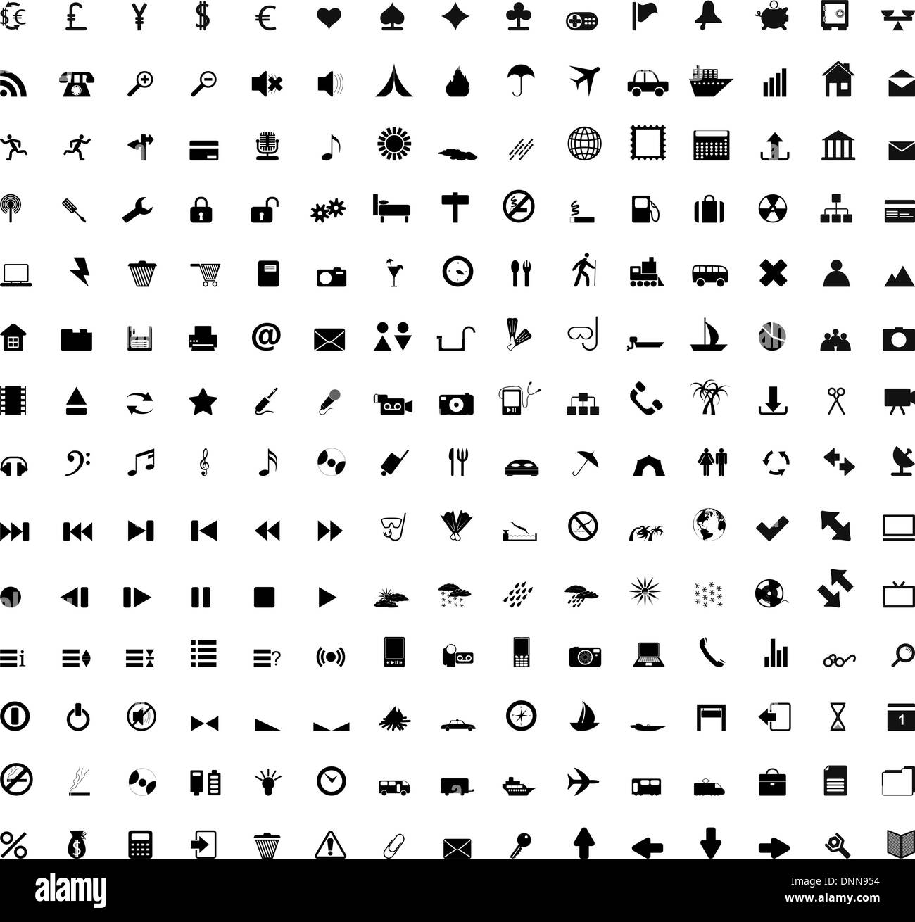 Biggest collection different icons using hi-res stock photography and ...