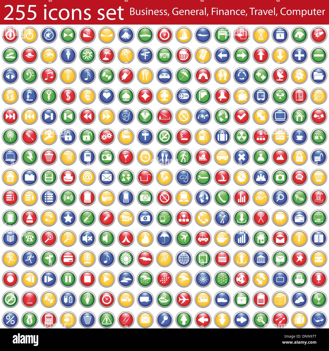 Biggest collection of different vector icons for using in web design ...