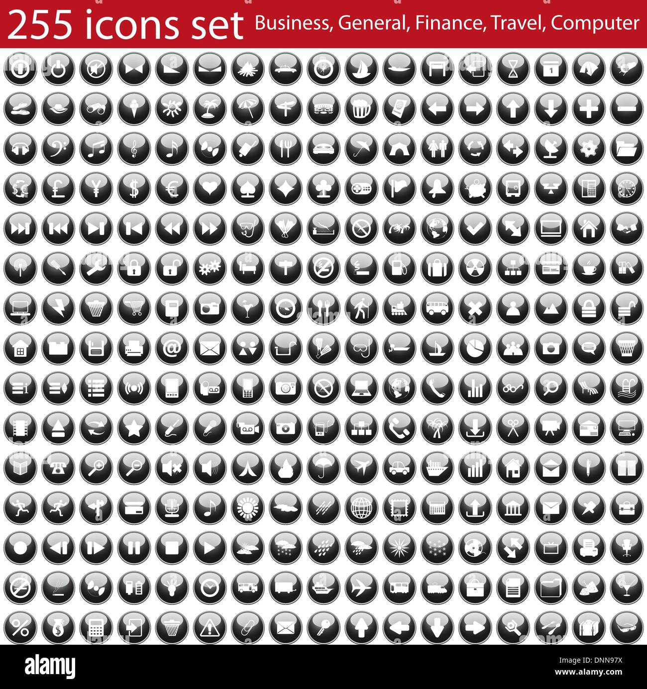 Biggest collection of different vector icons for using in web design ...