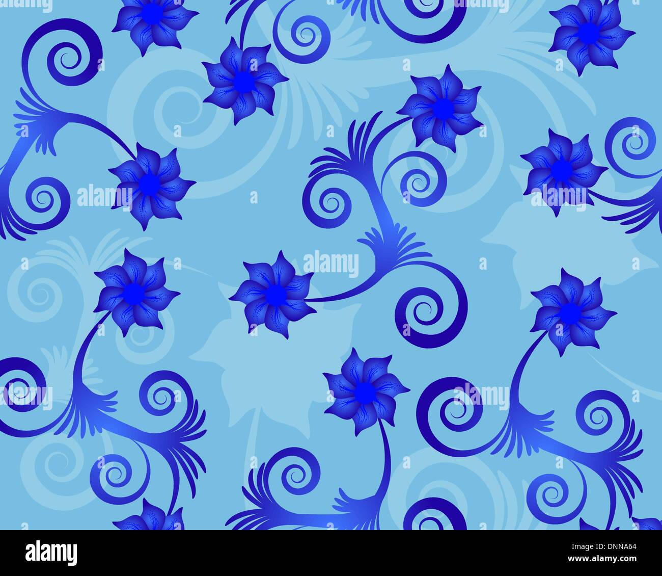 Floral seamless background for yours design use. For easy making ...