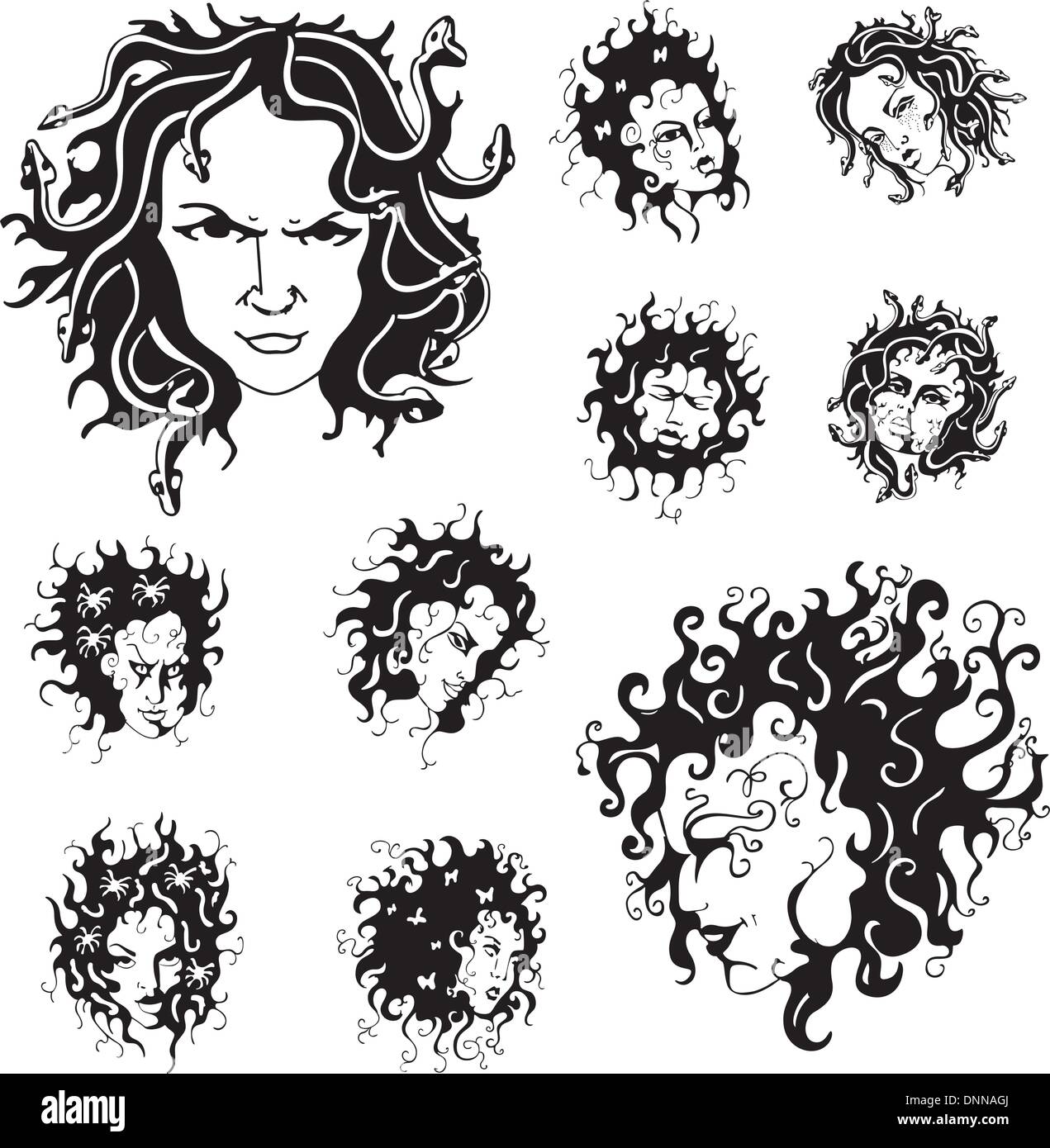 Female medusa Cut Out Stock Images & Pictures - Alamy