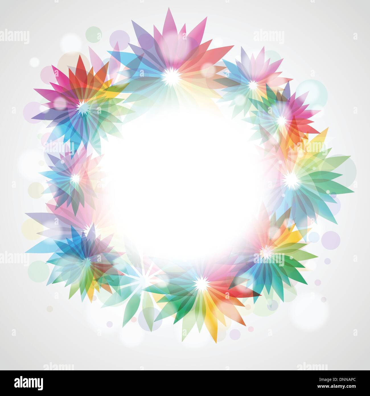 Decorative floral background with space for text Stock Vector Image ...