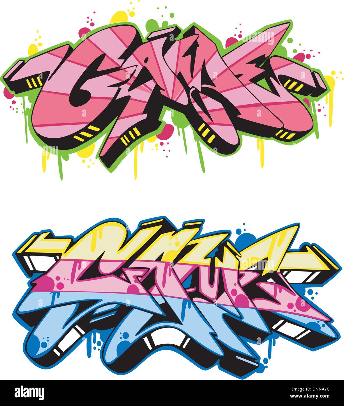 Teenage vandalism Stock Vector Images - Alamy