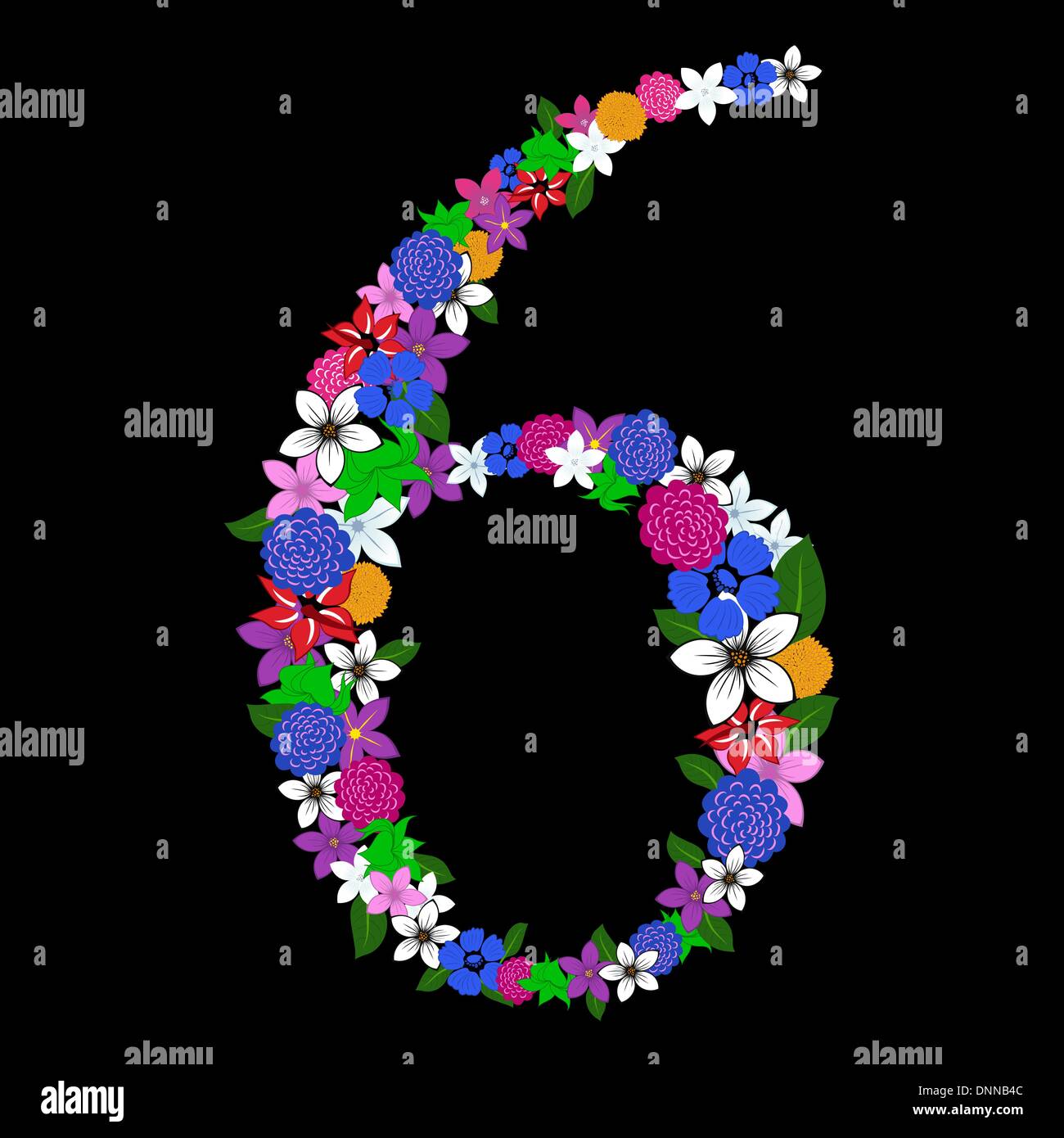 Number in green color font Stock Vector Images - Alamy