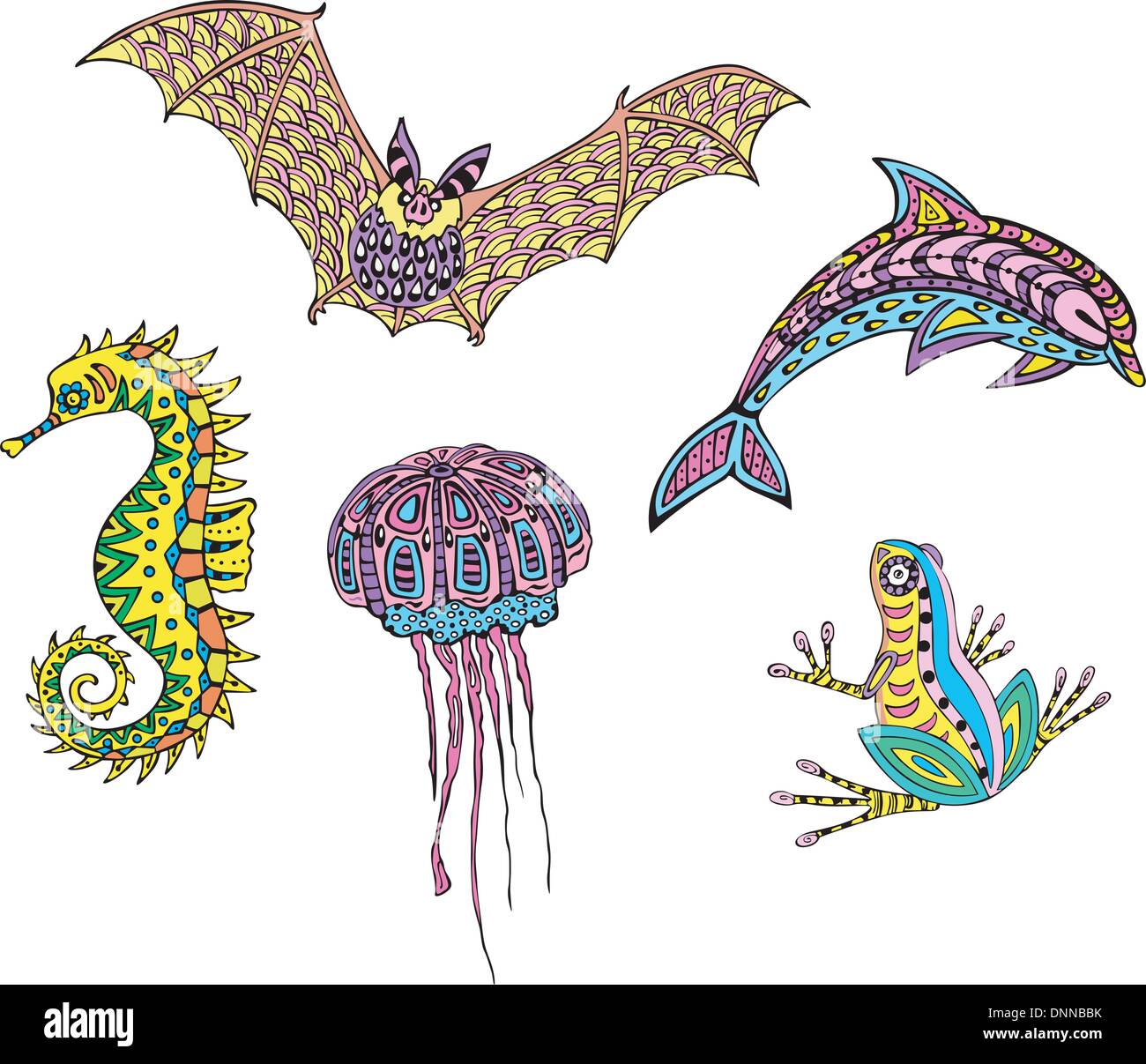 Stylized dolphin Stock Vector Images - Alamy