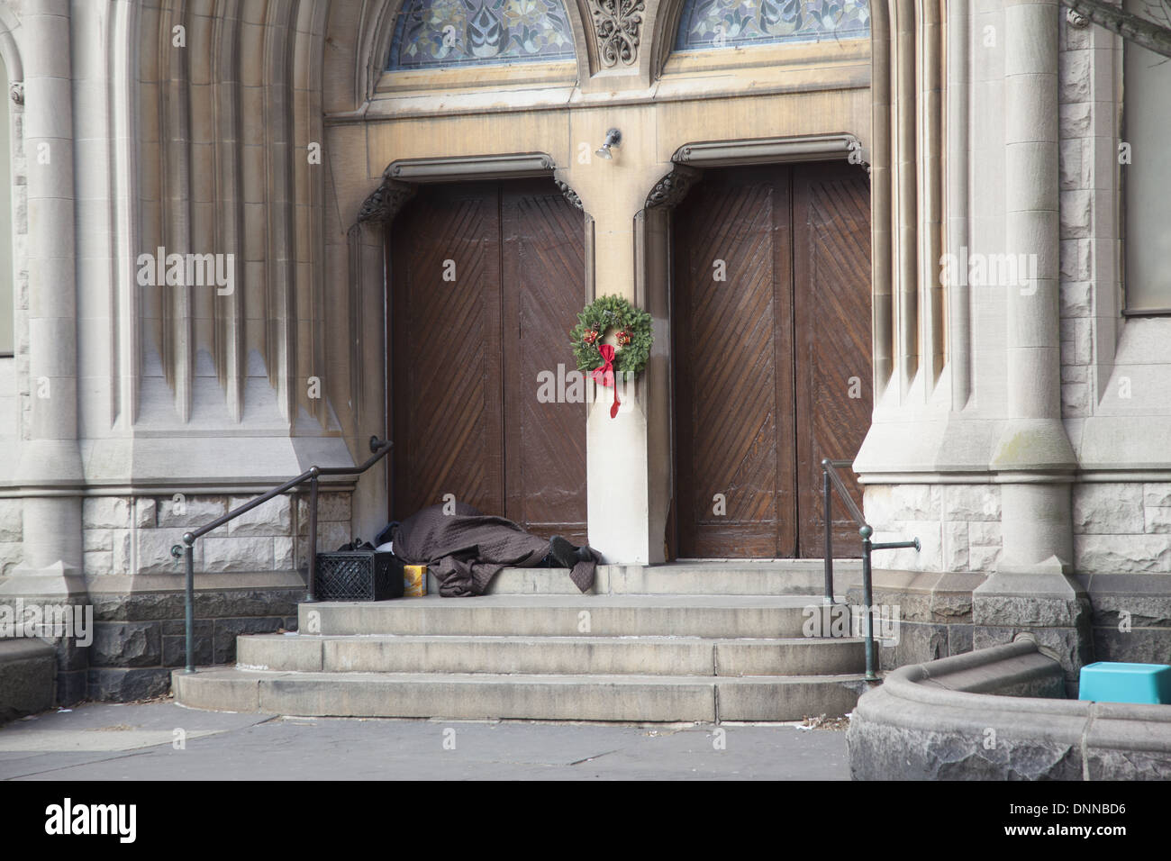 Person sleeping in church hi-res stock photography and images - Alamy